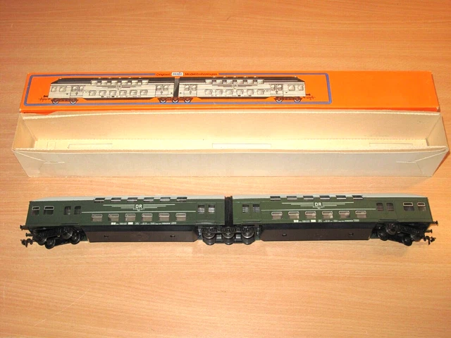 PREFO H0 DOUBLE-DECKER Passenger Car Articulated Train £52.36 - PicClick UK