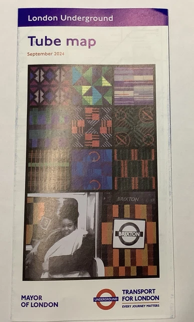 NEW TFL LONDON Underground Tube Map Sept 2024 Overground Lines, TYPO ...