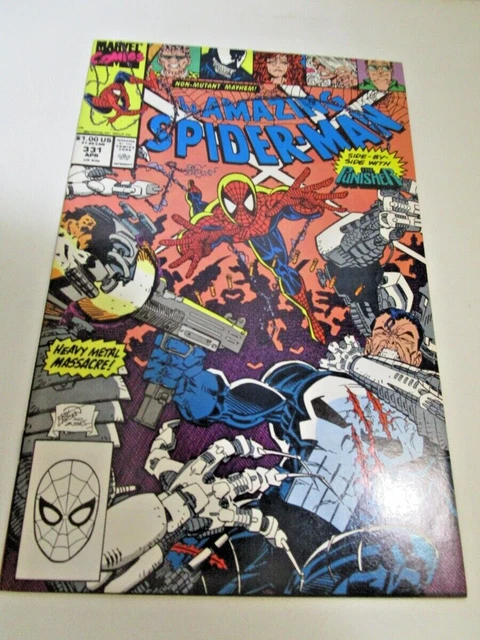 THE AMAZING SPIDER-MAN #331 SIGNÉ AUTOGRAPHE ERIK LARSEN 1990 Marvel ...