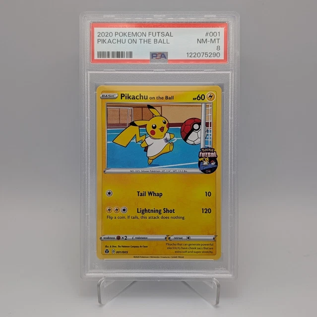 PIKACHU ON THE Ball Futsal Promo #001 PSA 8 NM-MT Pokémon TCG Card 2020 ...