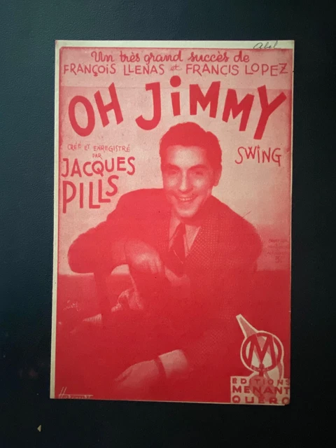 PARTIZIONE PICCOLO FORMATO " Oh Jimmy Jacques Pills " EUR 21,11 ...