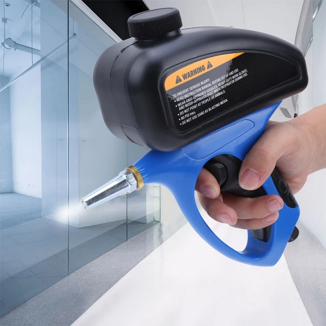 SAND, PORTABLE MANUAL Sandblasting Gun Handheld Pneumatic Sandblaster ...