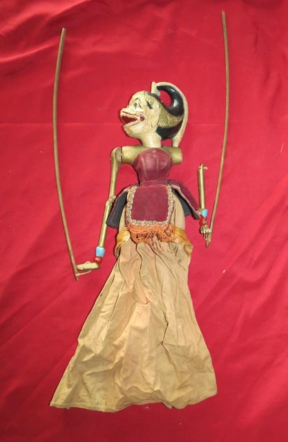 VINTAGE HANUMAN, MONKEY hero of the Ramayana. Stick Puppet Indonesia ...