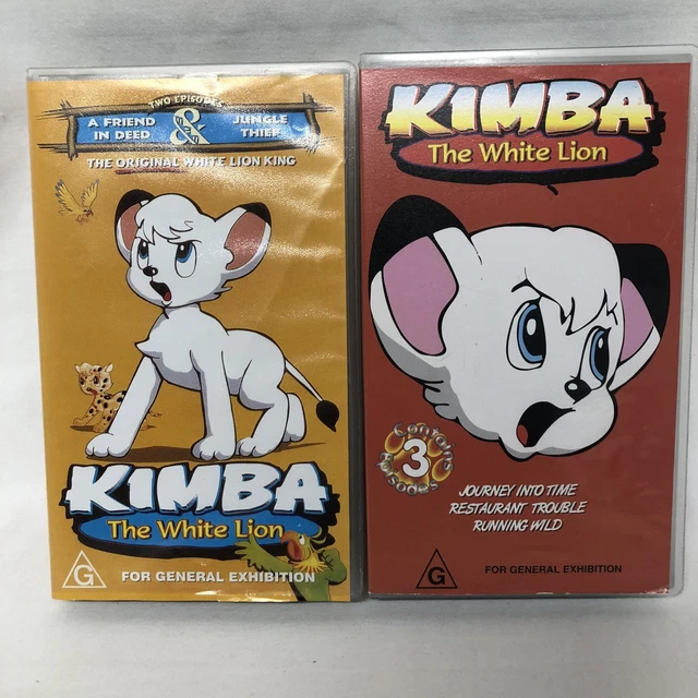 KIMBA THE WHITE Lion Friend In Deed Journey Into Time PAL VHS Video ...