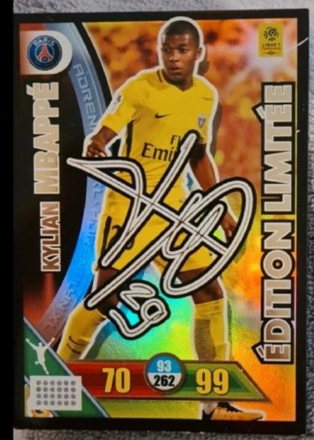 CARTE ADRENALYN 2017/2018 Killian Mbappé Edition Limitée EUR 1.500,00 - PicClick FR