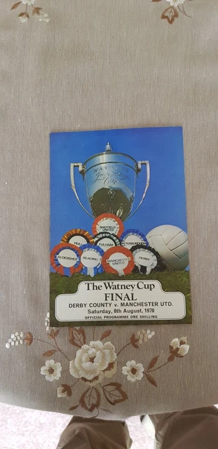 DERBY CO PROGRAMMES charity shield watney cup etc programmes 1970s £25. ...