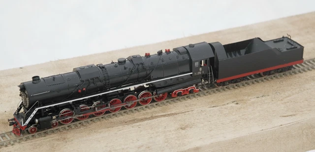 AA20 SOVIET STEAM Locomotive Handmade Brass HO Scale Model Handpainted ...