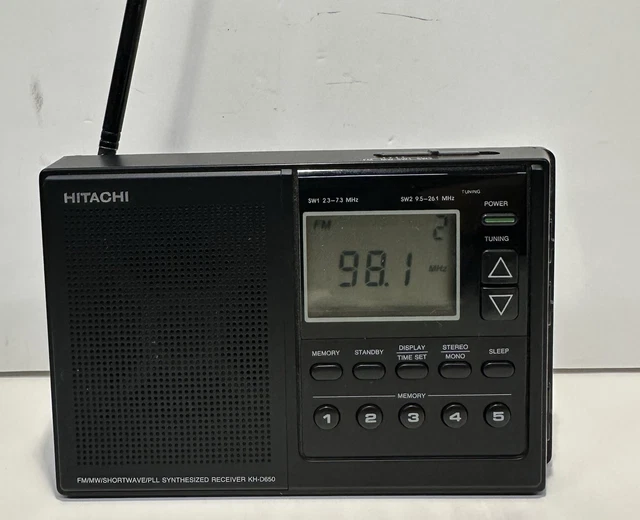 VINTAGE HITACHI FM/MW/SHORTWAVE/PLL Synthesized Receiver Kh-D650 $118. ...