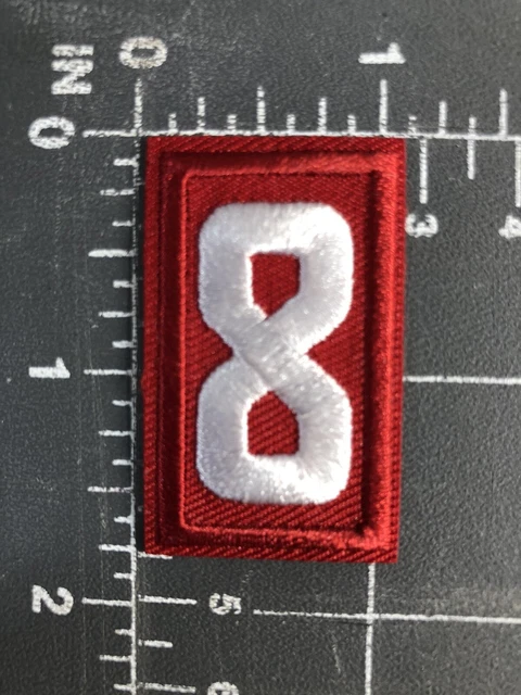 NIÑO SCOUTS DE América BSA Rojo Blanco Parche Tropas Número #8 Ocho ...