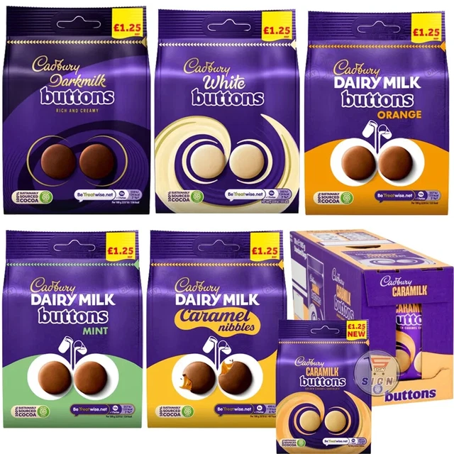 CADBURY BUTTONS FULL Box Of Chocolate Collection | Pick any Favorite ...