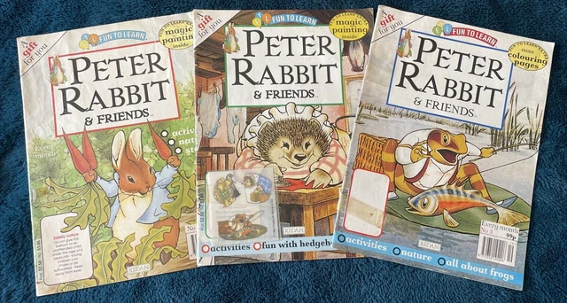 BUNDLE OF 3 PETER RABBIT & FRIENDS Magazines Issue 1, 2 & 3 1994 ...