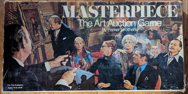 VINTAGE MASTERPIECE BOARD Game 1970 Parker Brothers 100% COMPLETE $52. ...