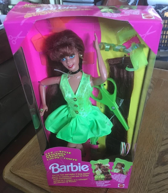 BARBIE CUT AND Style Redhead 1994 Mattel Canada 12644 Sealed Box Hair ...