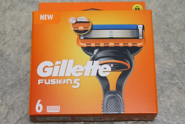 6 LAMES GILLETTE Fusion 5 Neuves Authentiques - Lames De Rasoir +++ EUR ...