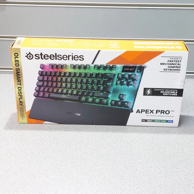 Steelseries Apex Pro Tkl Wired Gaming Keyboard Oled Smart Display £13999 Picclick Uk