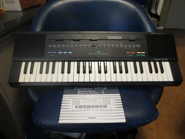 CLAVIER CASIO CASIOTONE MT-240 banque de son midi avec manuel (pas de ...