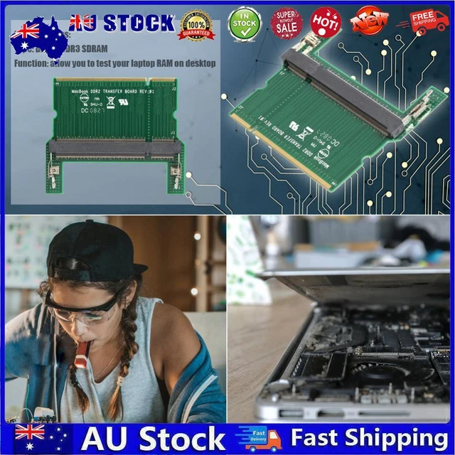 Ddr2 Laptop So Dimm To Desktop Dimm Adapter Computer Memory Adapter Card 12 09 Picclick Au