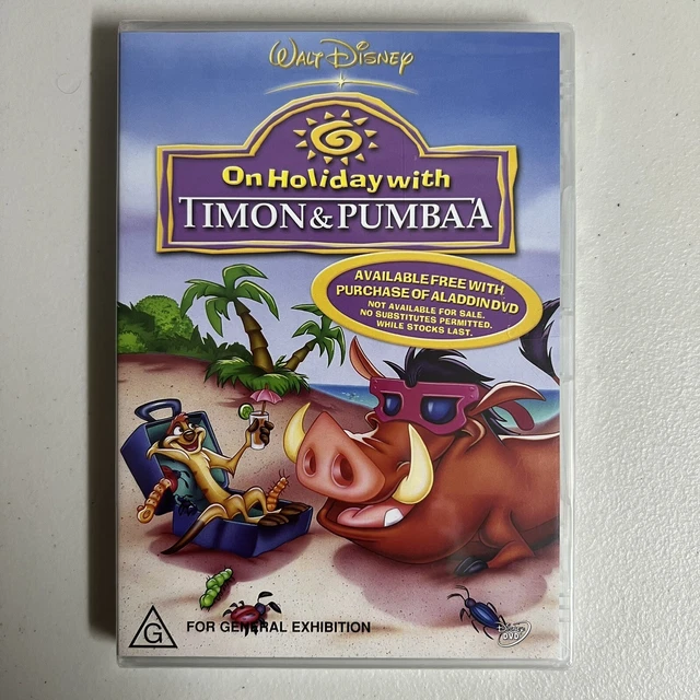 DISNEY ON HOLIDAY With Timon And Pumbaa VHS Tape 1997 $12.00 - PicClick AU