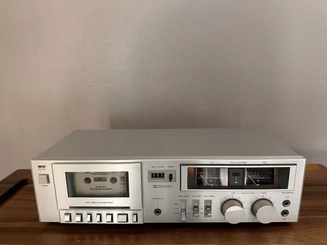 VINTAGE MCS SERIES Stereo Cassette Deck Modular Component System Modle ...