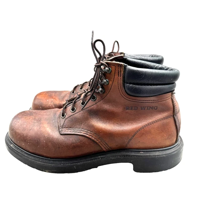 RED WING 2245 SuperSole Steel Toe EH Men's 10 Brown Leather Work Boots ...