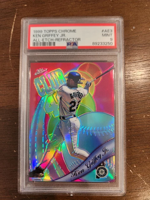1999 TOPPS CHROME All Etch #AE3 Ken Griffey Jr REFRACTOR PSA 9 $35.00 ...