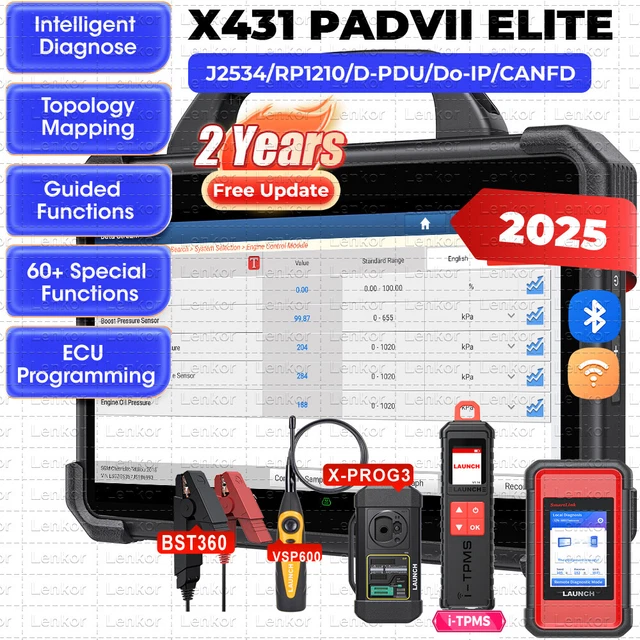 LAUNCH X431 PAD VII ELITE PAD 7 PRO Diagnostic Scanner Key Programming ...