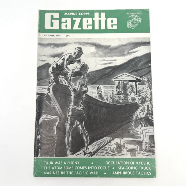 VINTAGE MARINE CORPS Gazette Magazine October, 1946 £22.31 - PicClick UK