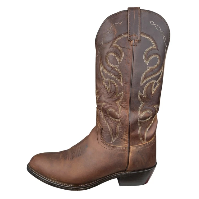 DAN POST MEN’S Brown Leather Western Cowboy Boot Size US 10 D £71.64 ...