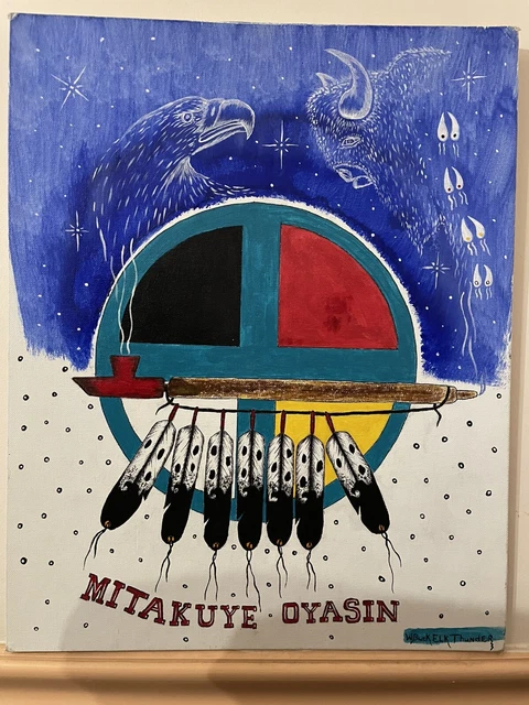 NATIVE AMERICAN ART. Original Lakota Tribal Art. By Wayland Buck Elk ...