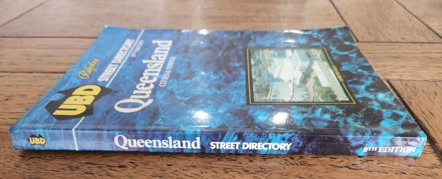 1990 UBD QUEENSLAND Street Directory Cities & Towns 9th Edition, Good ...