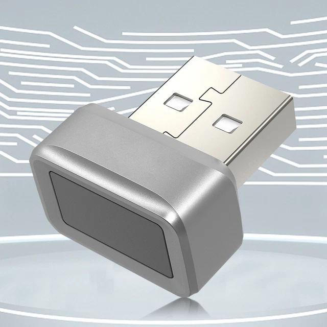 USB FINGERPRINT KEY Reader FIDO U2F Windows Hello Anti-Spoofing 360 ...