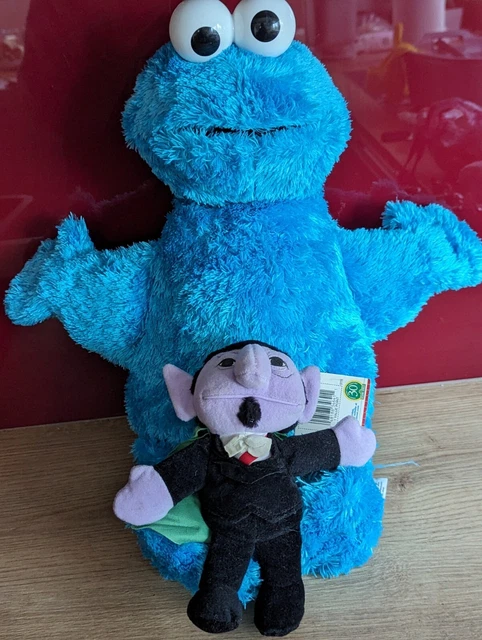 SESAME STREET BLUE Cookie Monster & Sesame Street Beanies The Count ...