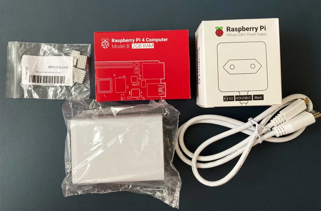 RASPBERRY PI 4 Computer Model B 2GB RAM Mini-Computer Bundle Neu und ...