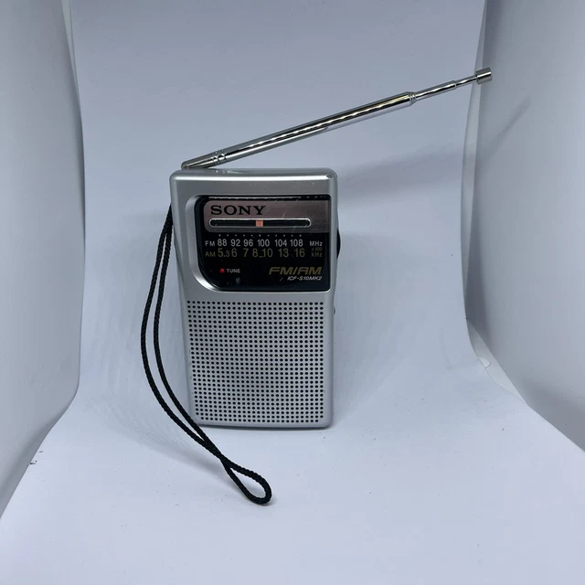 VINTAGE SONY AM/FM Radio ICF-S10MK2 - Pocket Radio Missing Battery ...