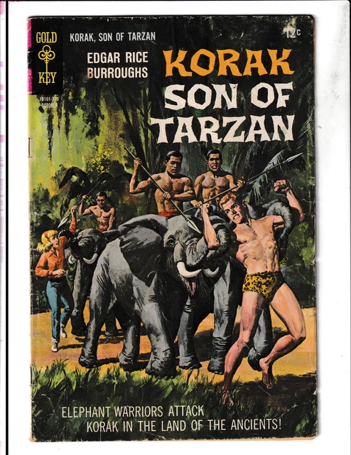 KORAK, SON OF Tarzan #19 (1967) Elephant Warriors Attack Gold Key ...