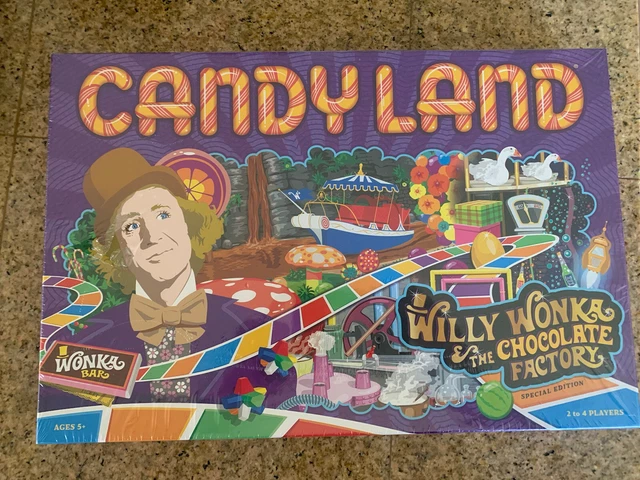 JEU DE SOCIÉTÉ à thème Candy Land Willy Wonka & The Chocolate Factory ...