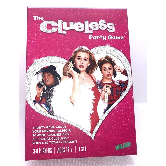 THE CLUELESS PARTY Board Game Cher Fuzzy Pen Included $17.15 - PicClick AU