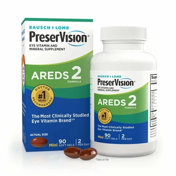 PRESERVISION® AREDS 2 Formula + Multivitamin Eye Supplement 90 Soft ...