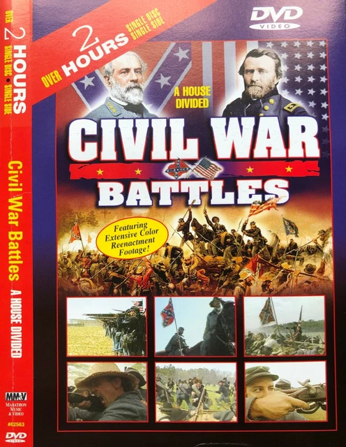 CIVIL WAR BATTLES DVD - A House Divided - R1 US - EDU History OVER 2 ...