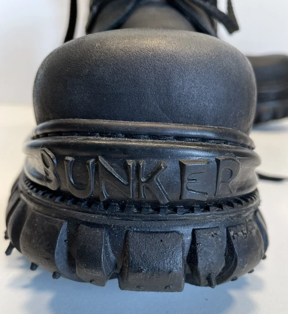 BUNKER : Vintage Atomic Goth Cyber Punk Rock Chunky Platform Boots UK ...