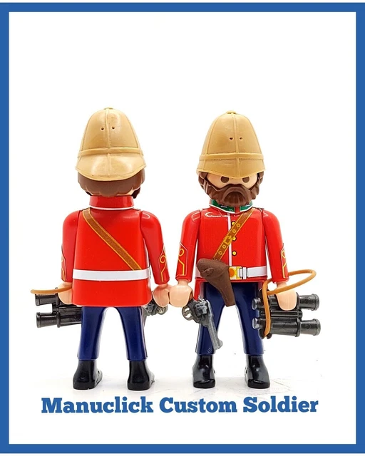 PLAYMOBIL CUSTOM BRITISH English Colonial Lieutenant Soldier Anglo-Zulu War B EUR 10,73 ...