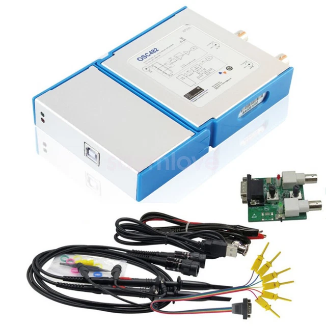 2CH 20M 50MSA/S USB Virtual Oscilloscope + Signal Generator + Logic ...