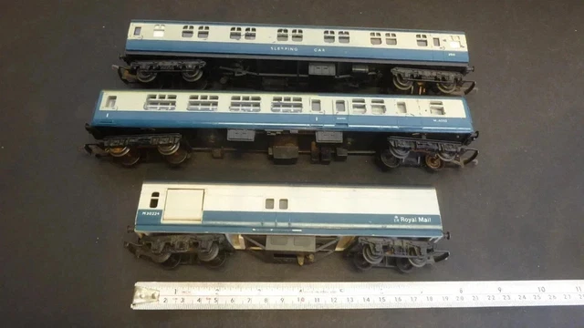 00 GAUGE LIMA BR Mk2 Inter-City open Coach triang sleeper & mail coach ...