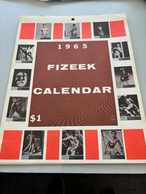 1965 FIZEEK CALENDAR Gay Interest Beefcake Photography from major ...
