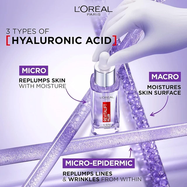 L'OREAL L'ORÉAL PARIS Revitalift Filler with 1.5% Hyaluronic Acid Anti ...