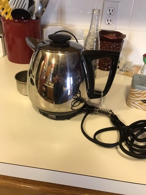 VINTAGE JET-O-MATIC MODEL 10 Automatic Coffee Maker Percolator Works ...