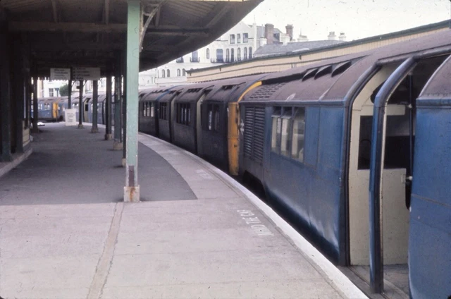 BRITISH RAIL EX LT Class 485 EMU Ryde Esplanade Wight 1975 Slide W ...