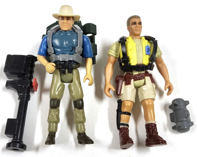 JURASSIQUE PARC ALAN Grant Robert Muldoon Action Figurines Kenner 1993 ...