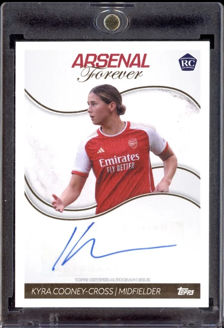 KYRA COONEY-CROSS 2023-24 Topps Arsenal Forever Donna Rookie Autografo ...