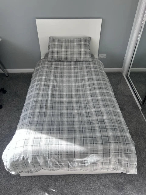 USED IKEA SINGLE bed and mattress recently cleaned in very good ...